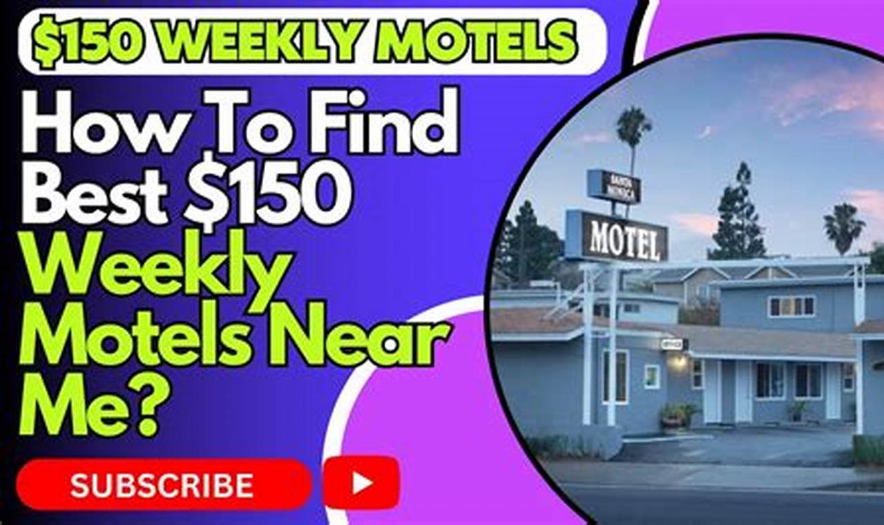 Find Your Perfect Weekly Rental Motel Now!